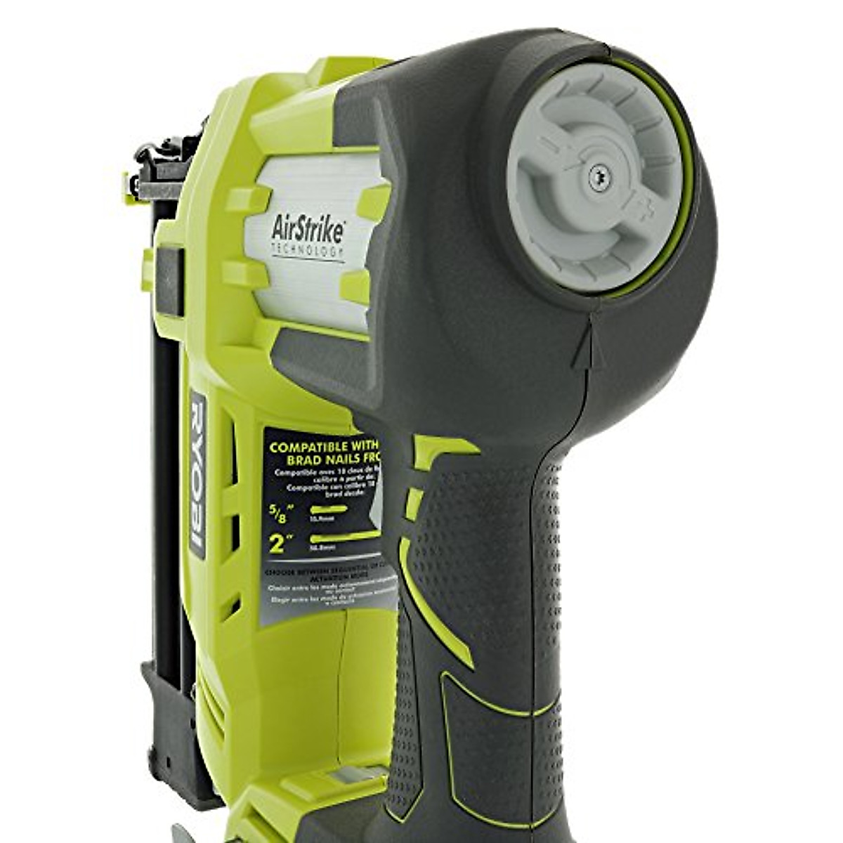 Ryobi 3 Piece 18V One+ Airstrike Brad Nailer Kit (Includes: 1 x P320 Brad Nailer, 1 x P102 2AH 18V Battery, 1 x P117 IntelliPort Dual Chemistry Battery Charger)