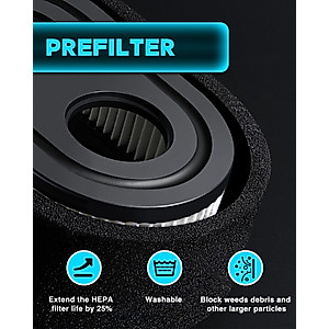 593260 Air Filter for Briggs & Stratton 798452 798339 5432 5432k, 550ex 675exi 725exi Series Engines Model and More