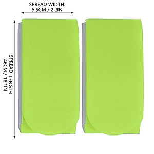 VGEBY 2 PCS Ski Straps, Multi-Purpose Adjustable Wide Hook and Loop Ski Straps Protector Pads for Race Skis, Powder Skis, Fat Skis(Yellow) Ski Strap Ski Strap Ski Strap