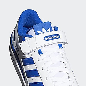 adidas Men's Forum Low Sneaker, White/White/Team Royal Blue, 10.5
