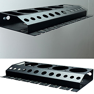 Bottle Storage Rack, Detailing Brush Organizer, Spray Bottle Storage Rack, 3/8" Air Tool Holder, for Garage and Workspace (1pc-Black)