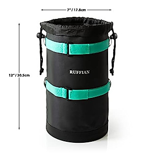 RUFFIAN Hoof Soaking Boot - Horse, Pony Adjustable Waterproof Treatment Soaker - with Hoof Pick and Brush