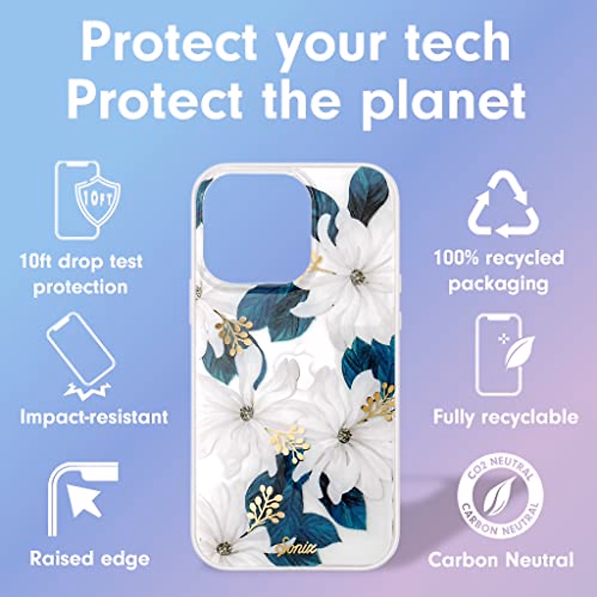 Sonix | Compatible with MagSafe iPhone 14 Pro Case Floral | 10ft Drop Tested | Delilah Flower