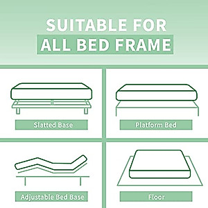 Dyonery Full Size Mattress 8 Inch Copper Memory Foam Mattress, CertiPUR-US Certified Made in USA, Gel Bed Mattress in a Box Fiberglass Free, Double Mattress, 54"×75", Medium