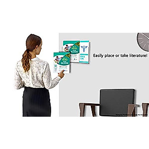 Marketing Holders 12" W Wall Chart or Tablet Holder Magazine Hospitals Clinics Open Pocket Open Sides Hanging Folder Horizontal Organizer Patient Charts Medical
