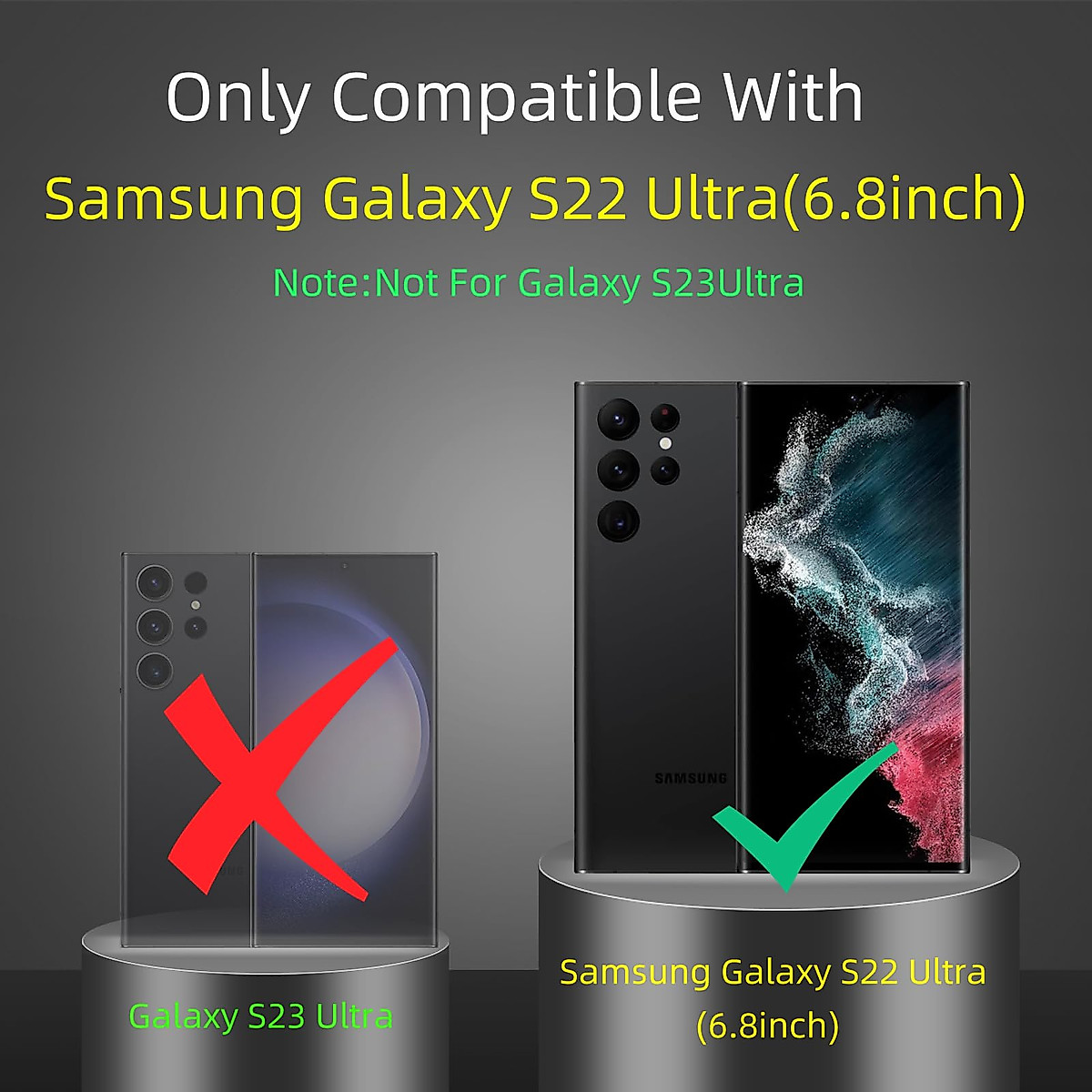 IYTRRYH for Samsung Galaxy S22 Ultra Case with Glass Screen Protector,Built-in Magnetic Kickstand Ring&Camera Cover,Military Grade Drop Rugged Heavy Duty Protection Shockproof Galaxy S22 Ultra Black