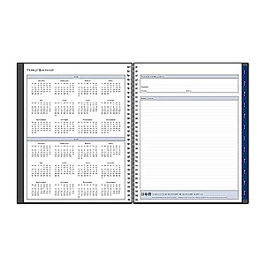 Blue Sky 2024 Weekly and Monthly Appointment Book and Planner, 8.5" x 11", Flexible Cover, Wirebound, Passages (100009-24)