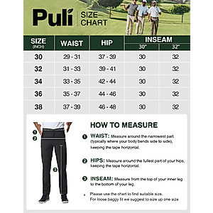 Mens Work Pants Golf Slim Fit Dress Business Casual Pants Waterproof High Waisted Tapered Pants with Pockets Navy,32Wx32L