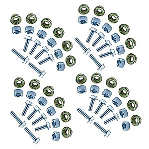 BOSFLAG Hardware Kits Replaces 95701-06020-08 95700-06025-08 72555-730-000 90114-SA0-000 Screw & Nuts for Honda HS35 A Snowblower Paddle