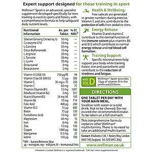 Vitabiotics Wellman Sport Tablets, 30 Tablets Wellman