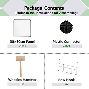 C&AHOME Cube Storage Organizer, 12-Cube Closet Cabinet Organizer, DIY Cube Shelf, Plastic Stackable Bookshelf, Modular Shelving Units Ideal for Home, Office, 36.6" L x 12.4" W x 48.4" H White SHS3012A