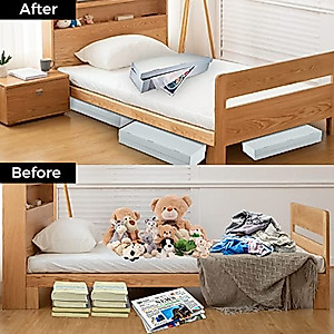 Lineco, Under Bed Storage Bins, Large Capacity Box with Lid, Archival Storage Containers for organizing Wedding Dress, Quilts, Gowns, Family Heirlooms, forever Keepsake Garment Box, 40x18x6 Inch