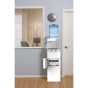 SOOPYK Hot and Cold Water Dispenser with Ice Maker for 5 Gallon Bottle Water Cooler Dispenser Built-in Ice Maker 27 lbs in 24 hrs with Child Safety Lock