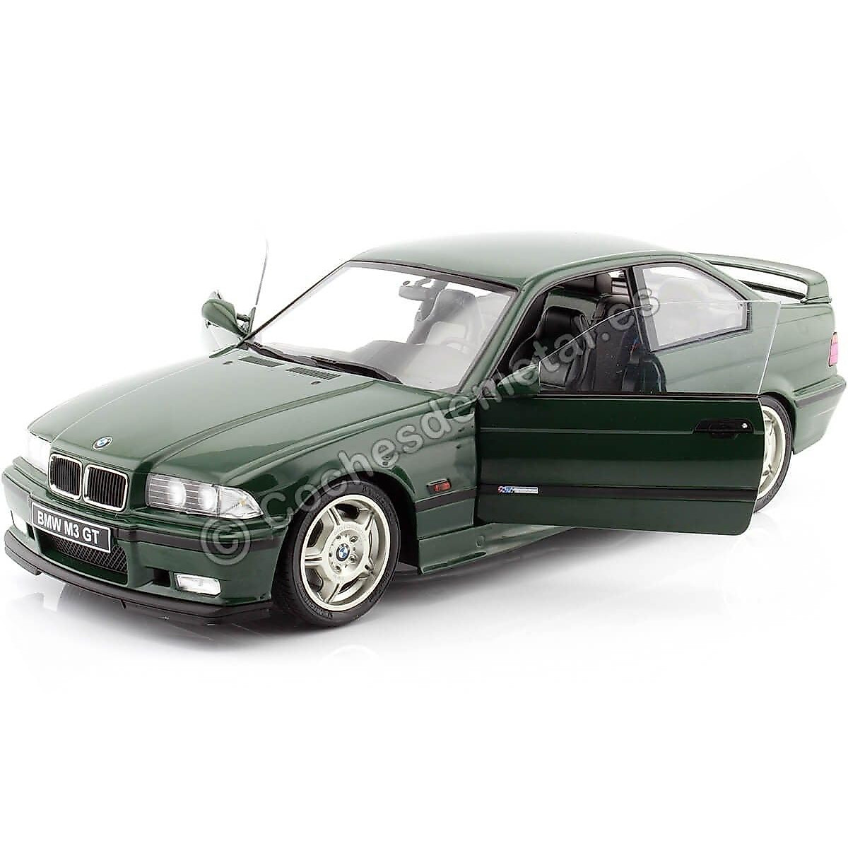 Solido S1803907 1:18 1995 BMW E36 Coupe M3 GT-British Racing Green Porsche Collectible Miniature car