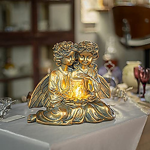 Garden Angel Statue - Praying Peaceful Angel Figurine for Yard, Gardening Gifts for Mom Grandma Lawn Fairy Ornaments Figurines for Outdoor Decor