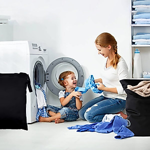 2 Pack Travel Laundry Bag,Large Wet Dry Bags,Waterproof Gym Laundry Bag,Washable Wet Bag for Swimsuit,Reusable Dirty Clothes Bag Swimsuit Bag with Handle for Gym Beach Wet Clothes Swimming Yoga,Black