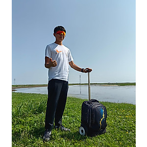 UNIKER Rolling Laptop Bag for 14 Inch Laptop,19 Inch Roller Bookbag for Teens,Roller Travel Bag,Suitcase on Wheels,Wheeled Bookbag,Trolley School Bag,Schoolbag with Wheels Black Cat Butterfly…