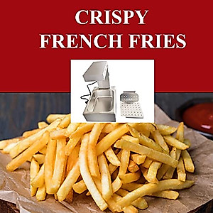 KOUWO Commerical French Fry Warmer Fries Dump Station Fried Food Warmers with Base Pan,500 Watt,110V