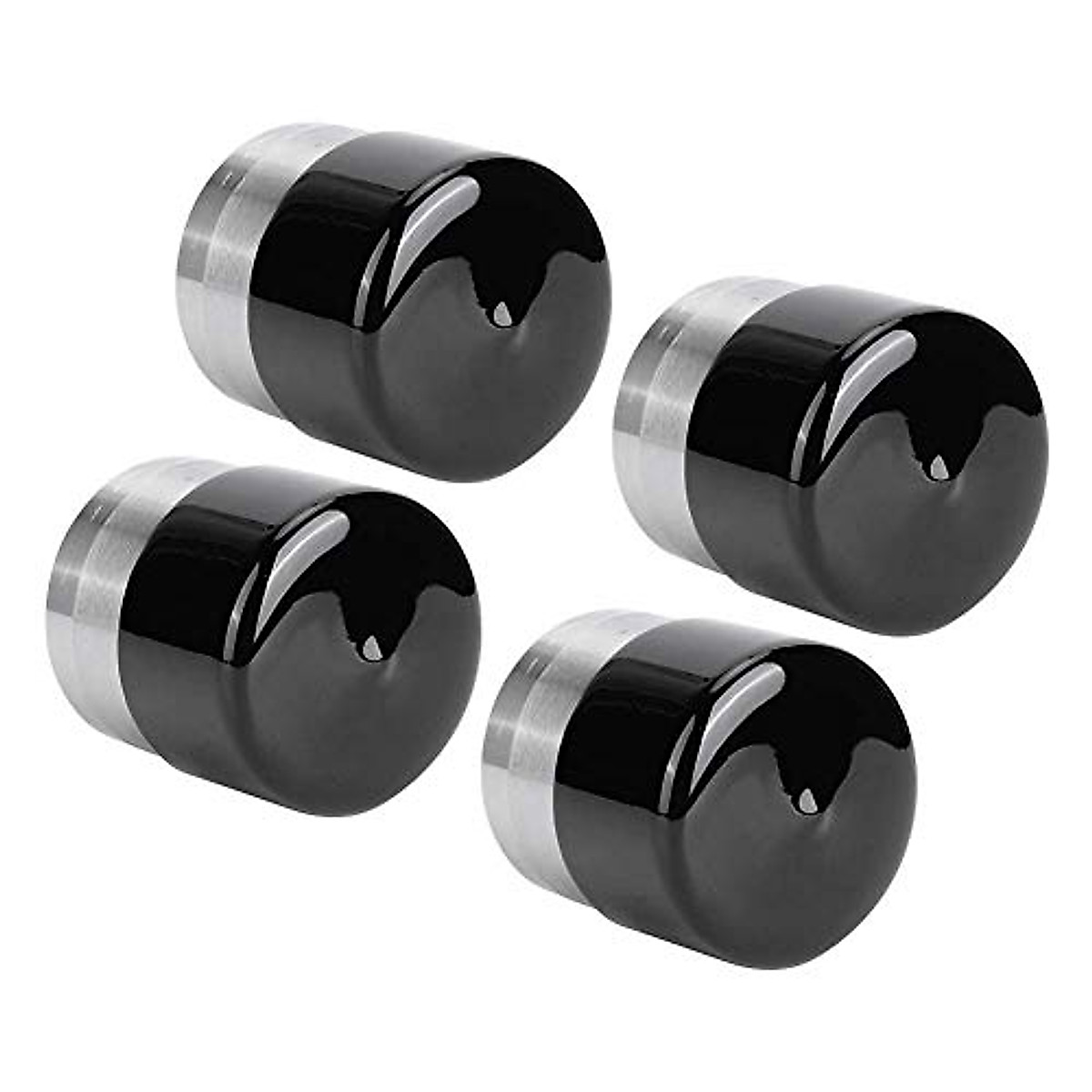 Estink Trailer, Set of 4 Stainless Steel Wheel Hub Bearing Buddies Center Caps Protector with 1.98inch Diameter for Boat RV
