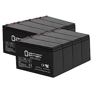 Mighty Max Battery 12V 8Ah UPS Battery Replacement for APC Back-UPS ES BE550G - 8 Pack
