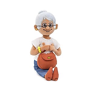 14" Grandma Plush Doll - Medium Size, Jibarito's Friends Collection, Model #5