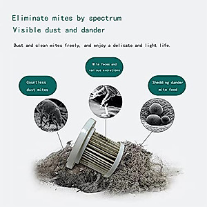 Nsxcdh Bed Vacuum Cleaner, Handheld Deep Mattress Vacuum Cleaner with 6,000 Per Minute Agitation & 2 Modes, Washable Filter, Clean for Bedding Carpet Sofa (Green White)