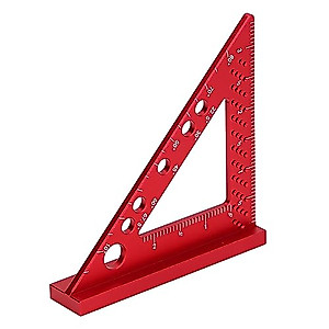 Miter Ruler, Carpenter Square Multipurpose Clear Scales Aluminum Alloy for Home