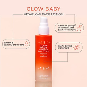 Pacifica Beauty | Glow Baby VitaGlow Hydrating Face Moisturizer + Eye Cream Set | Vitamin C, Caffeine, Hyaluronic Acid | Brightening, Glowing | 100% Vegan and Cruelty Free | Clean Skin Care