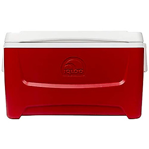 Igloo Island Breeze 48 Quart Cooler (Lava Red, 25.562 x 14.062 x 14.125-Inch)