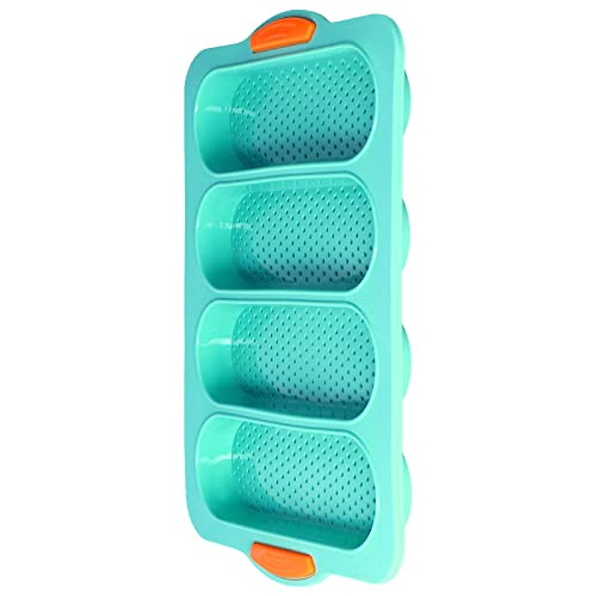 Bread Baking Pan, Insulated Handle Smooth Surface Easy Demolding Silicone Baguette Mould Wearproof Good Flexibility For Kitchen(green)