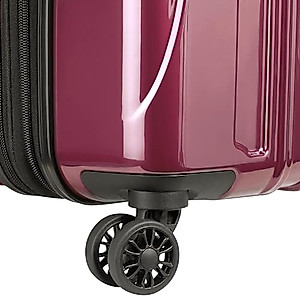 DELSEY PARIS Helium Aero Hardside Expandable Luggage with Spinner Wheels, Peony Pink, Checked-Large 29 Inch
