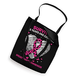 15 Year Breast Cancer Free Pink Survivor Gifts Women Cheetah Tote Bag