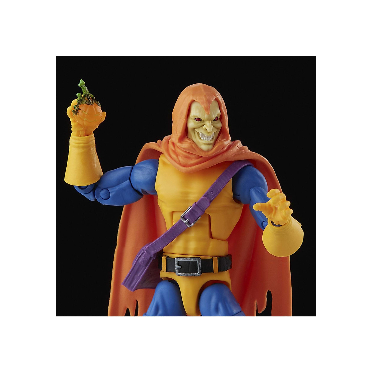 Spider-Man Marvel Legends Series 6-inch Hobgoblin Action Figure Toy, Toy Biz Inspired Design, includes 3 Accessories: Glider, Pumpkin Bomb, Satchel