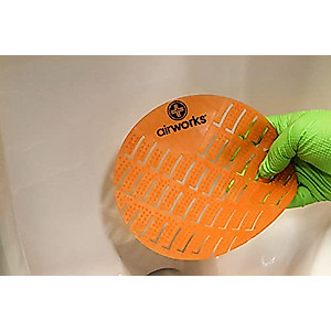 Hospeco - CC-007 Airworks AWUS007-BX Urinal Deodorizer Screen Mango Orange (Box of 10)