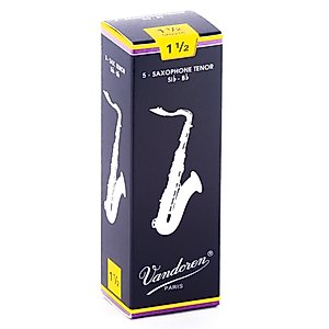 Vandoren SR2215 Tenor Sax Traditional Reeds Strength 1.5; Box of 5