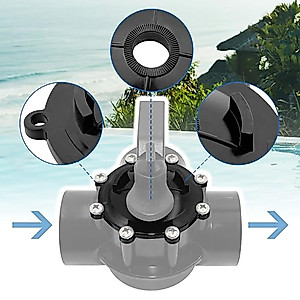 4606 Valve Cover/Cap with 1132+ O-ring and R0487100 Shaft O-ring Compatible with Zodiac Jandy Black/Gray 2-Way/3-Way Neverlube Valves, 2-Port/3-Port (2 Pack)