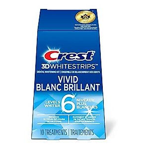 Crest 3d White Vivid Teeth Whitening Strips 10 Count