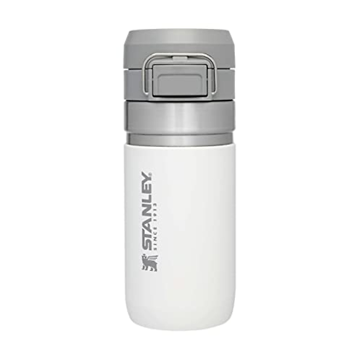 Stanley Quick Flip Stainless Steel Water Bottle .47L / 16OZ Polar – Leakproof Metal Water Bottle Kids - Push Button Locking Lid - BPA-Free Kids Thermos Water Bottle - Dishwasher Safe