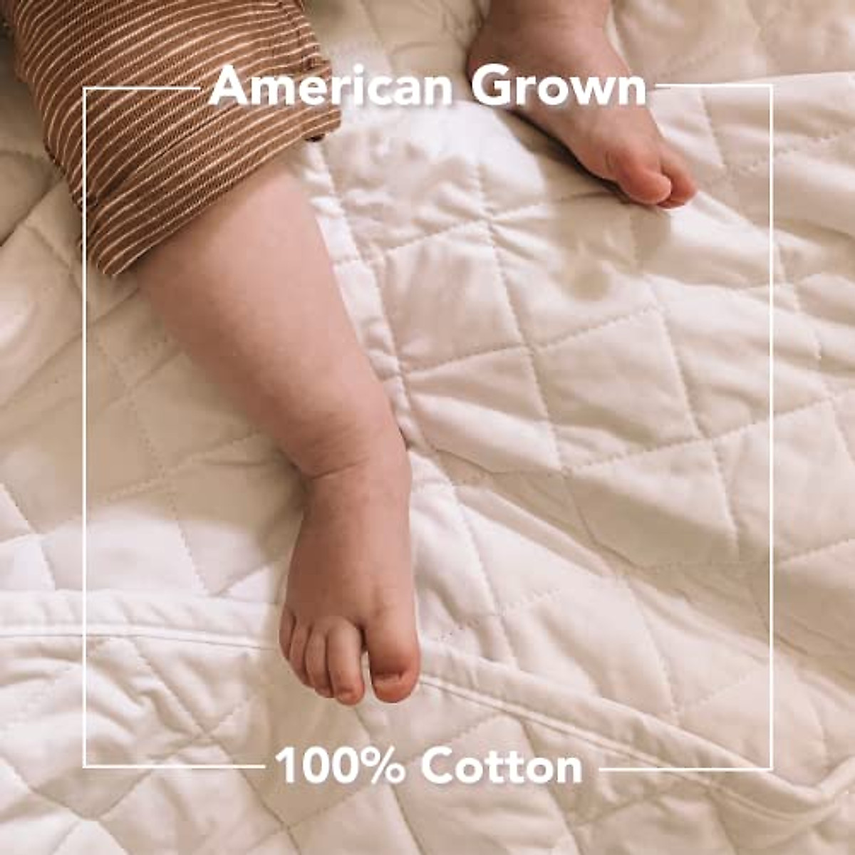 Red Land Cotton Classic Luxury Quilt | American Grown 100% Cotton Batting | Lightweight All Season USA Made Vintage Style Bedspread | Durable Oversized and Machine Washable | Soft King/Cal King White