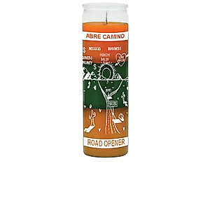 ABRE Camino Vela DE8 EN ENVASE DE Cristal / 8" Open Road Candle Glass JAR