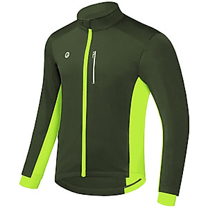 Przewalski Cycling Bike Jackets for Men Winter Thermal Running Jacket Windproof Breathable Reflective Softshell Windbreaker