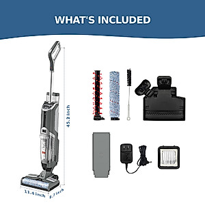 Stealth All in One Cleaner and Mop Shop Wet Dry Vacuums, Hard Floors and Area Rug, Gray