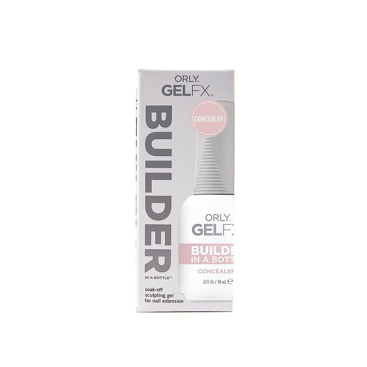 Orly GelFX Builder in a Bottle with built in Guardian Brush - Concealer, Infused with Vitamins A +E and Pro Vitamin B5…