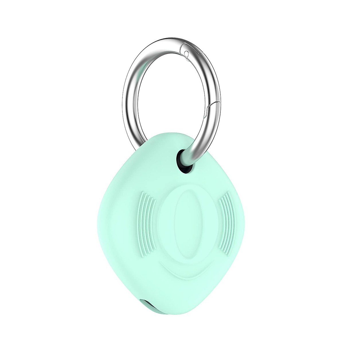 TenCloud Keychain Cases Compatible with Samsung Galaxy SmartTag SmartTag Plus Silicone Durable Key Ring Case for Galaxy SmartTag (Teal)