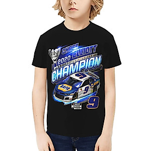 ASFRSH Chase Elliott 9 Shirt for Teen Girl & Boy Printing Short Sleeve Tee Athletic Classic Shirt Crewneck T-Shirt