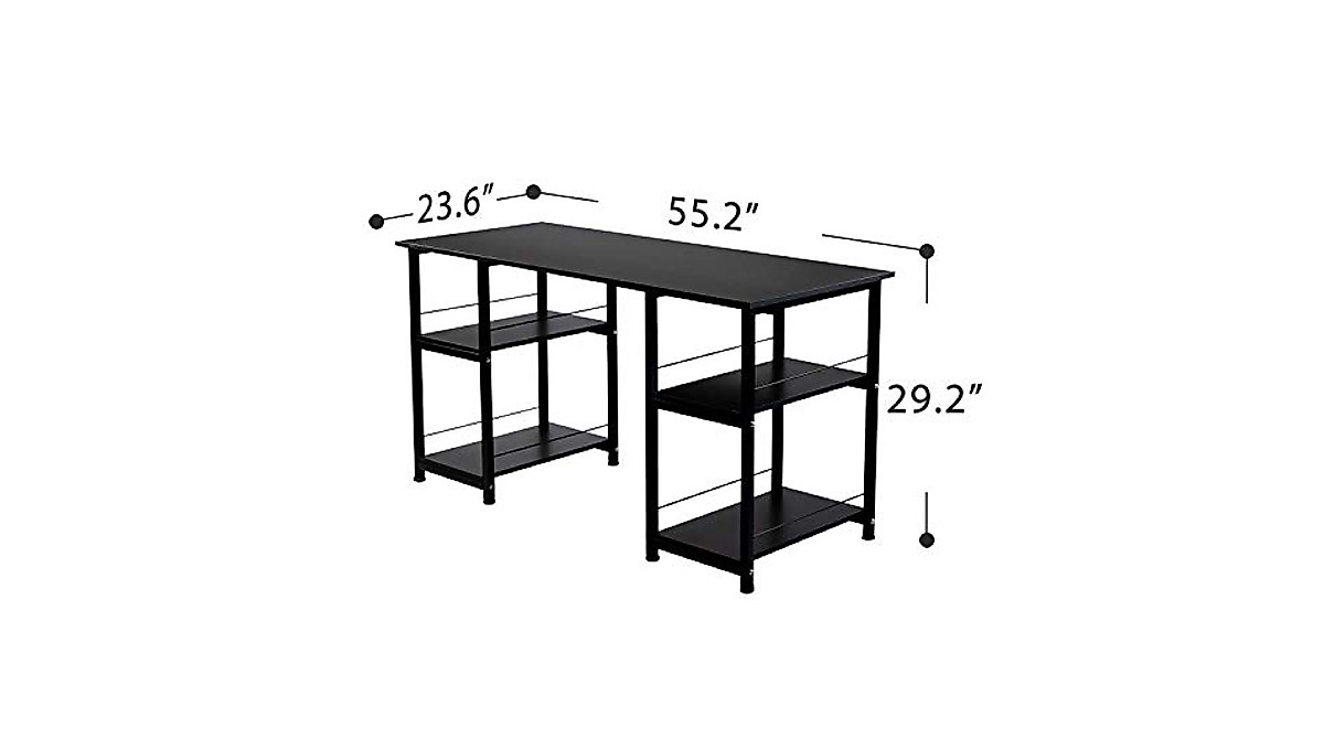 Jerry & Maggie Black Computer Desk - Modern & Stylish