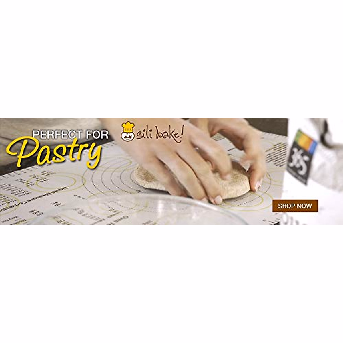 Sili Bake Silicone Pastry Mat with Measurements. Finally a Baking Mat That Actually Works. Designed in the USA. Extra Large 26” x 18”