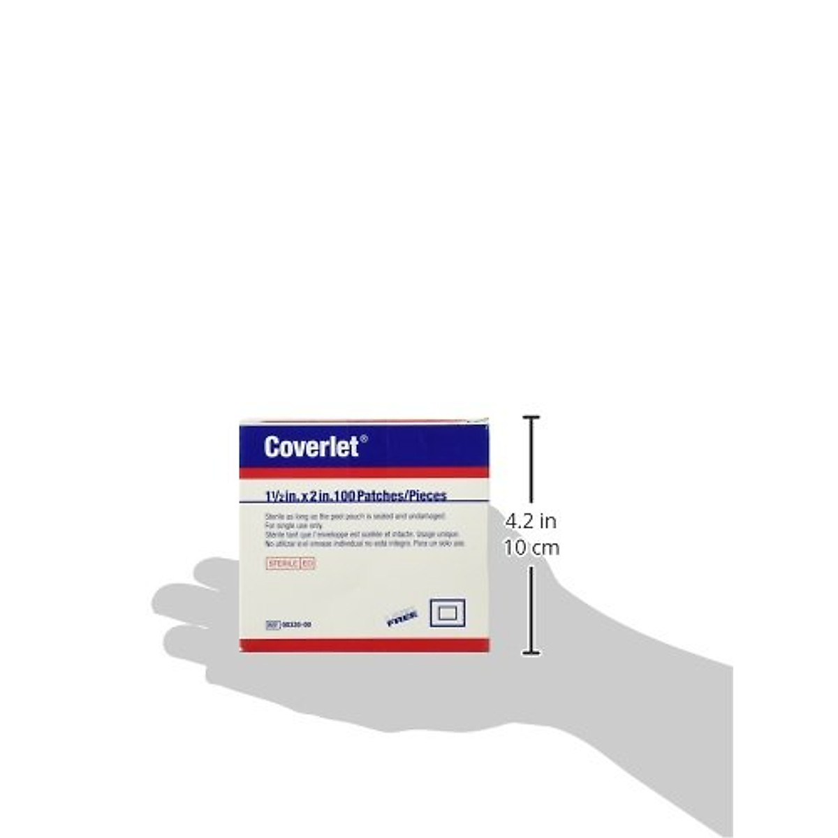 Coverlet Adhesive Patch Bandage 1-1/2" x 2", 100 per Box