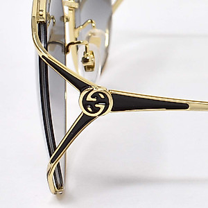 Gucci Grey Gradient Round Ladies Sunglasses GG0650SK 001 59