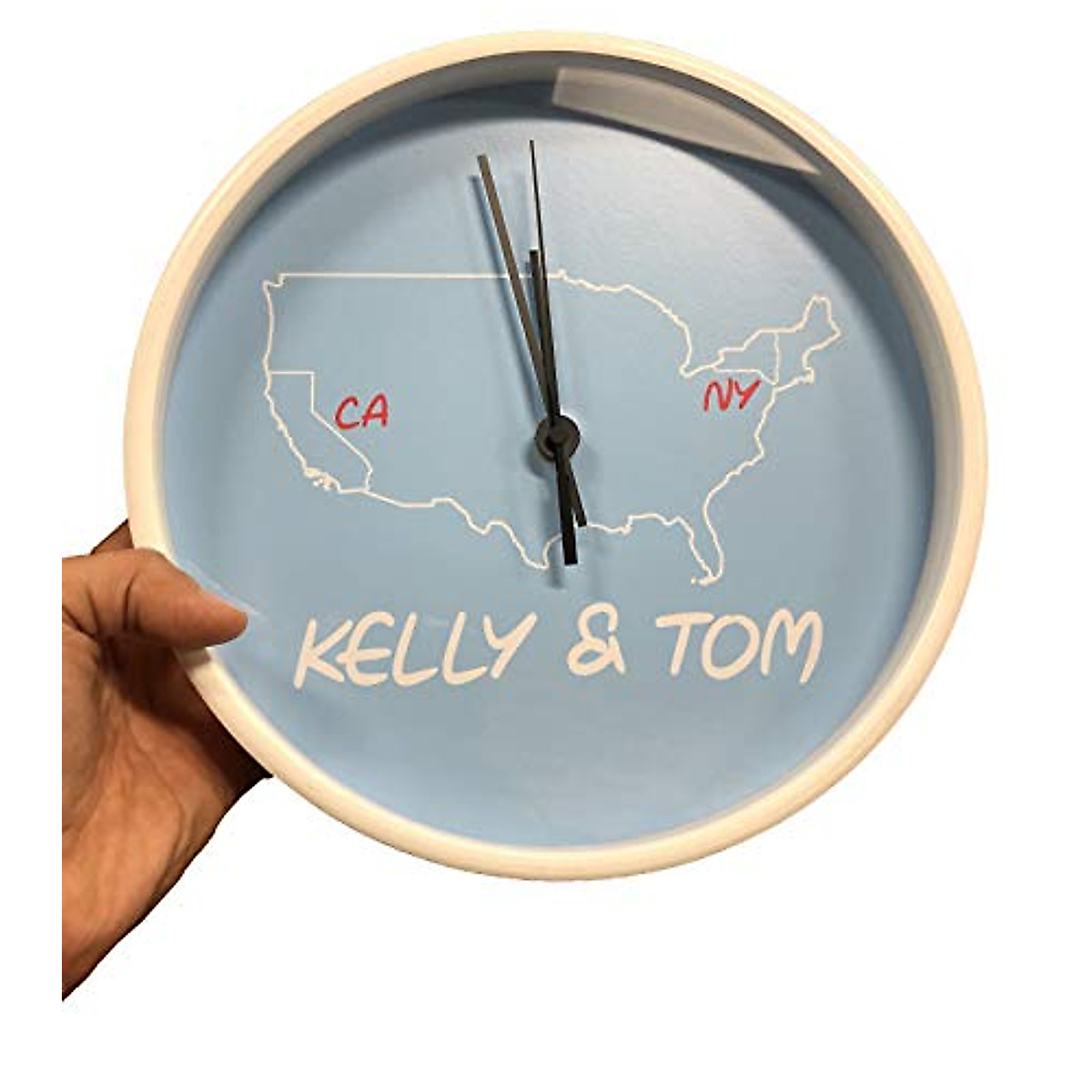 Custom Personalized Photo Wall Clock (10") - Add Your Photo, Picture, Logo or Any Design - Create Your Own Clock for Family, Friends - Made in USA